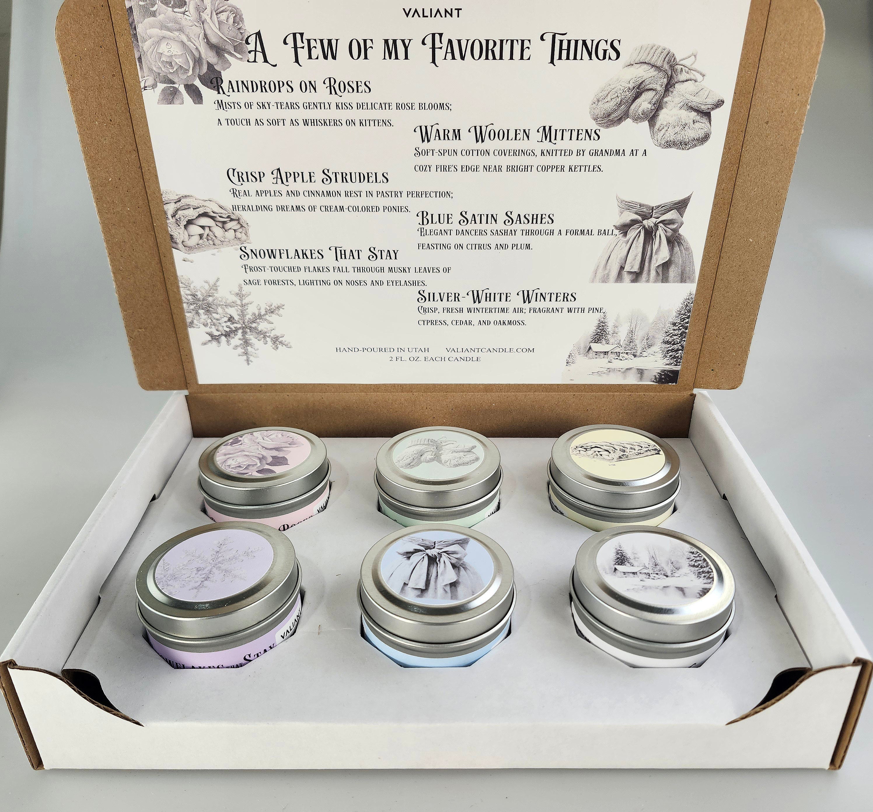 My Favorite Things Candle Sample Pack - Set of 6 | Christmas Candles ...