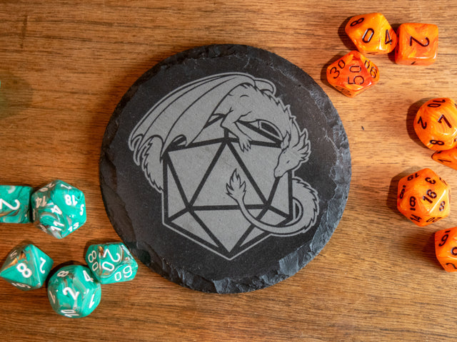 Dragon D20 Coaster – We Geek Together